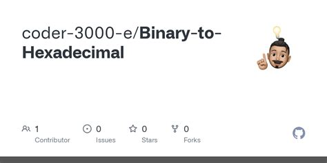 Github Coder 3000 Ebinary To Hexadecimal