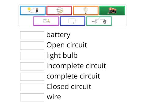 Complete And Incomplete Circuit Match Up Complete And Incomplete Circuit Match Up