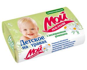 Мыло детское ООО "Авангард" МОЙ Малыш "Детское на травах" с экстрактом ...