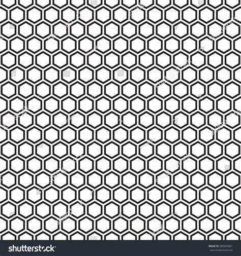 Seamless Hexagonal Honeycomb Pattern Texture Background Stock Vector