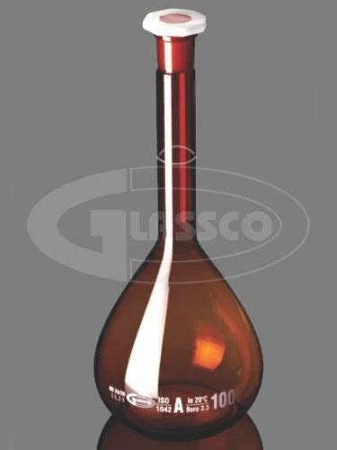 Iso Class A Amber Volumetric Flask With Pe Stopper Batch Certificate Iso At Best Price In Ambala