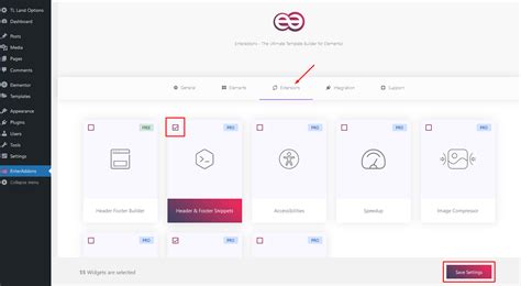 How To Use Header And Footer Snippets Enter Addons