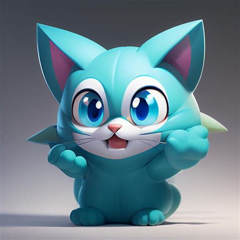 Cute Cat Head Portrait Cartoon Animation 3d Illustration Wallpaper Cute