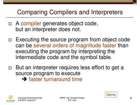 Cmpe 152 Compiler Design August 27 Class Meeting Ppt Download