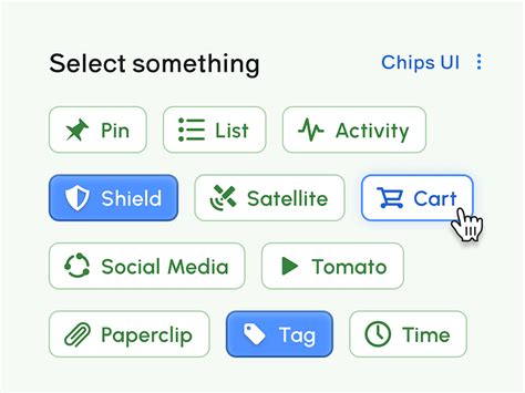 React Chips Widget Ui Design By Roman Kamushken For Setproduct On Dribbble