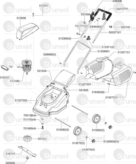 Запчасти для электрической газонокосилки AL-KO Ben 3100 E (120317) ᐉ ...