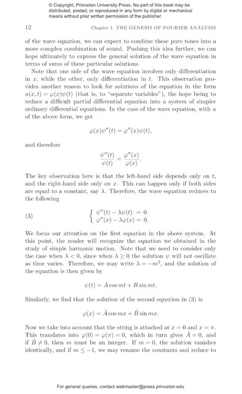 Fourier Analysis Princeton University Press