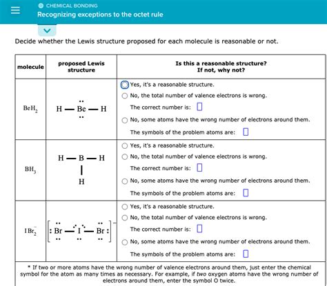 Solved Chemical Bonding Recognizing Exceptions To The Octet