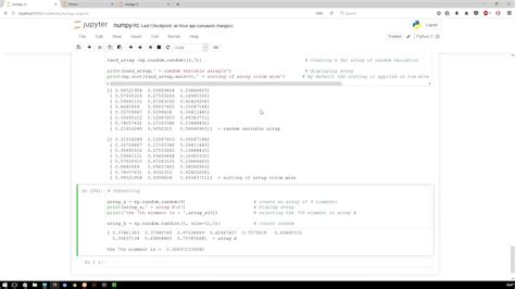 Python Numpy Subsetting 7 Youtube
