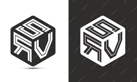 Premium Vector Srv Letter Logo Design With Illustrator Cube Logo