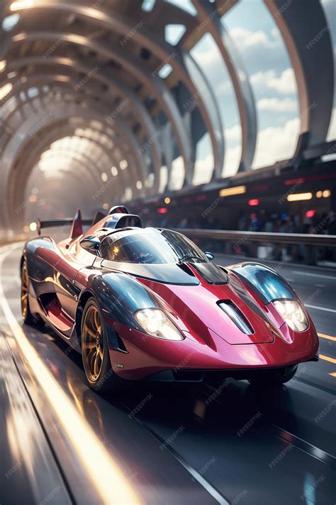 Premium Ai Image Futuristic Speedster Racing Through Time And Space