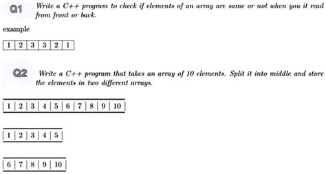 SOLVED Please Do It By Using Int Main And Array Q Write A C Program To Check If Elements