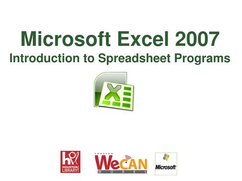 PPT Microsoft Excel Introduction To Spreadsheet Programs PowerPoint Presentation ID