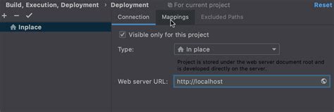 Create An In Place Server Configuration Webstorm
