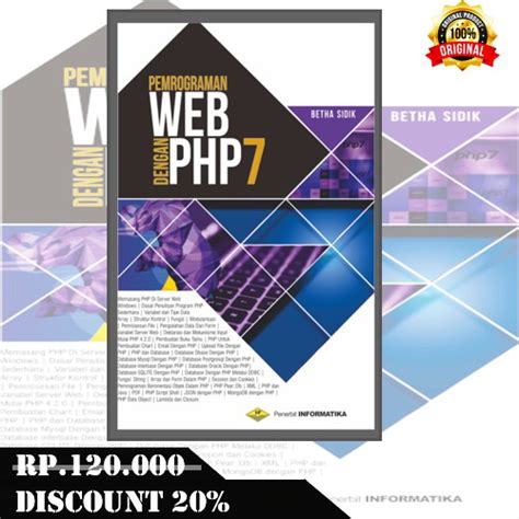 Jual Termurah 100 Original Buku Pemrograman Web Dengan Php7 Cd