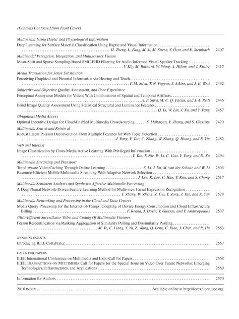 Ieee Transactions On Multimedia 2016 V 18 N12 Web кабинет учёного