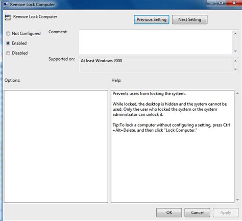 How To Remove The Lock Option In Windows