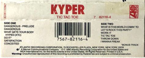 Buy Kyper Tic Tac Toe Album Now Nail City Record