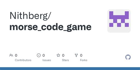 github nithberg morse code game