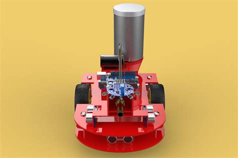 Autonomous Fire Fighting Robot Vehicle Extinguisher Sprayer 3d Model