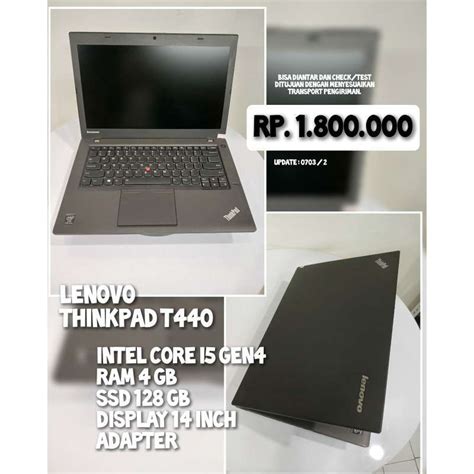 Jual Laptop Lenovo Thinkpad T Shopee Indonesia
