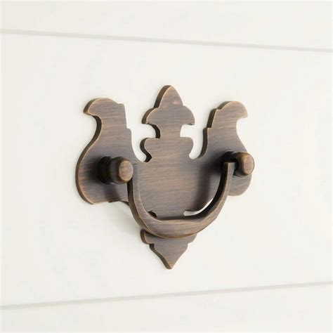 Chippendale Brass Drawer Pull Antique Brass Signature Hardware