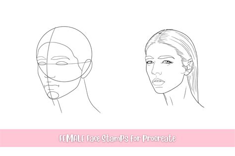 Procreate Faces Procreate Stamps Procreate Portrait Procreate Heads