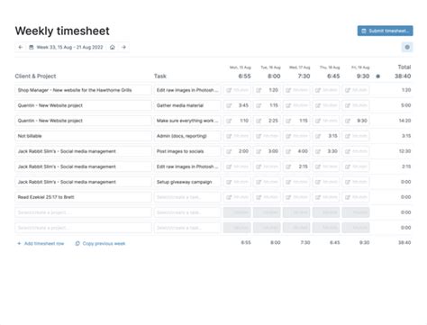 Attorney Timesheet