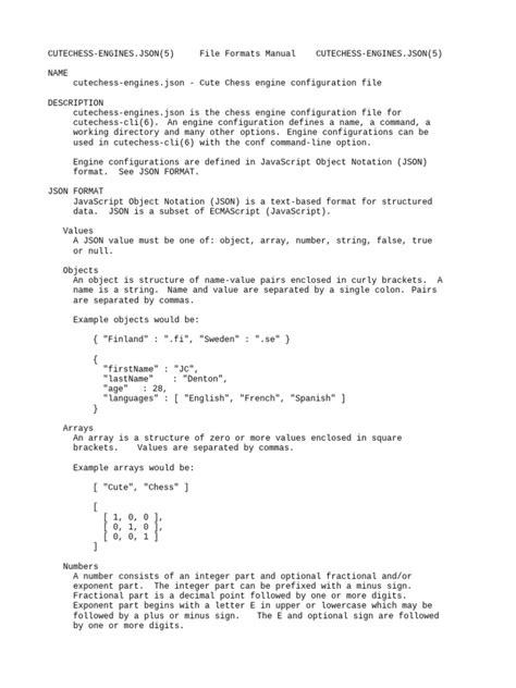 cutechess engines json 5 pdf json string computer science