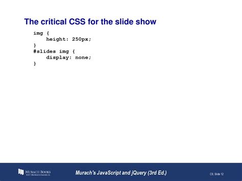Murachs Javascript And Jquery 3rd Ed Ppt Download
