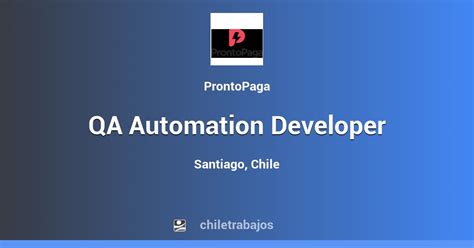 Qa Automation Developer Santiago Chiletrabajos