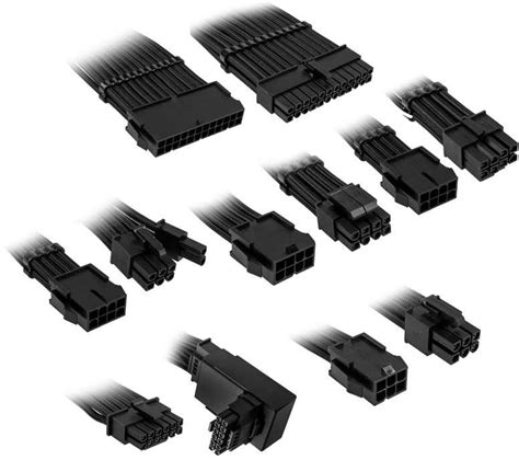 Kolink Core Pro Braided Cable Extension Kit 12v 2x6 Typ 1 Jet Juodas žema Kaina Varle Lt