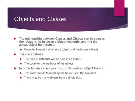 Class And Objects In Javappt