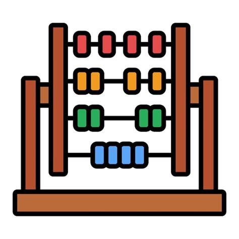 아바쿠스 아이콘 프리미엄 벡터