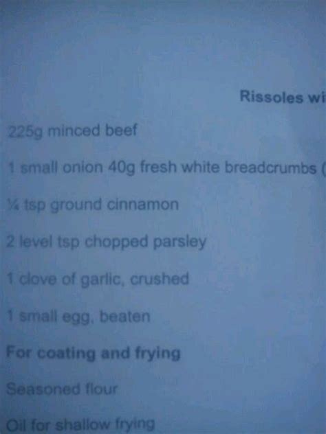 Rissoles Ingredients Needed To Make Them X