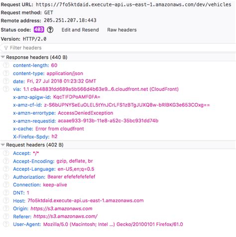 Amazon Web Services Aws Api Gateway With Custom Authorizer And Cors