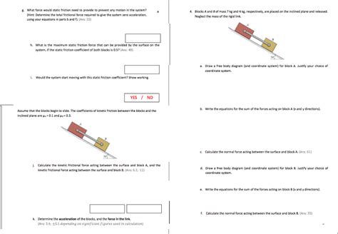 Solved What Force Would Static Friction Need To Provide To