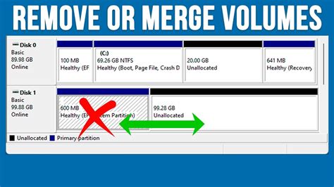 how to remove or merge extra volumes from your hard drive that disk
