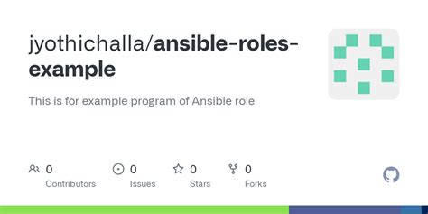 GitHub Jyothichalla Ansible Roles Example This Is For Example Program Of Ansible Role