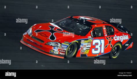 Jeff Burton Drives The Cingular Wireless Chevrolet Through Turn Four In