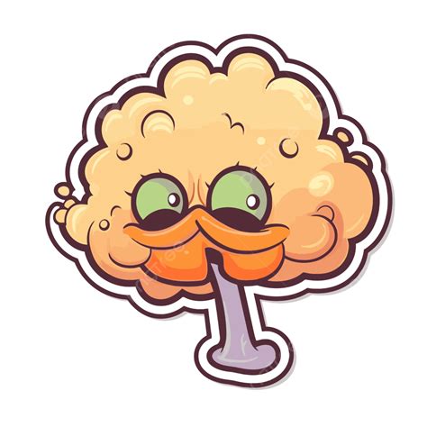 만화 일러스트 버섯 로고 스티커 벡터 냄새 상표 만화 Png 일러스트 및 벡터 에 대한 무료 다운로드 Pngtree