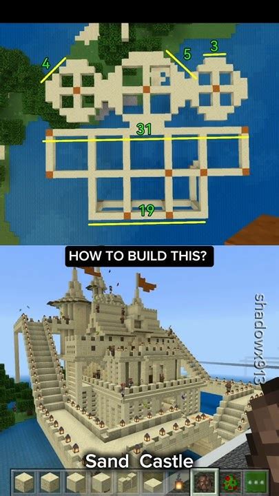 Minecraft Sand Castle Ideas Design Build And Tutorials Youtube
