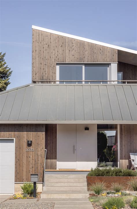 Shed Creates Wood Clad House With Jagged Peak In Seattle