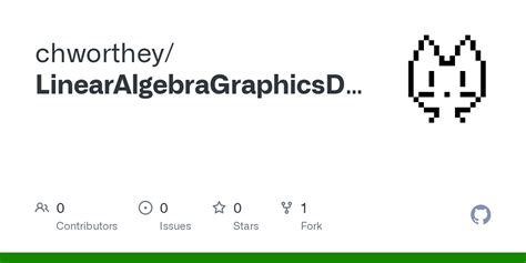 Github Chwortheylinearalgebragraphicsdemonstration