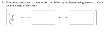 Solved Draw two resonance structures for the following | Chegg.com