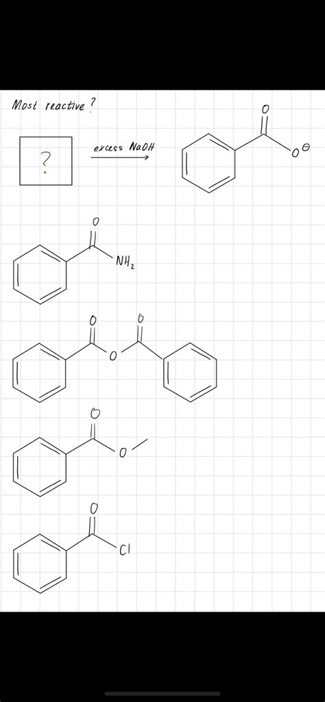 Solved Most Reactive Chegg Com