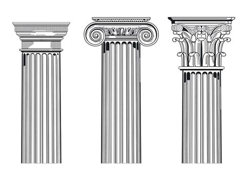 Doric And Ionic Columns