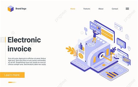 Electronic Invoice Bill Digital Finance Template Download On Pngtree