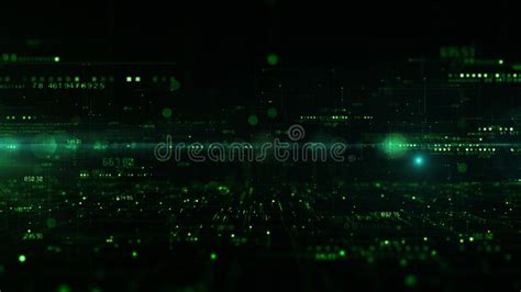 Technology Digital Cyberspace With Particles And Digital Data Network Connections Big Data