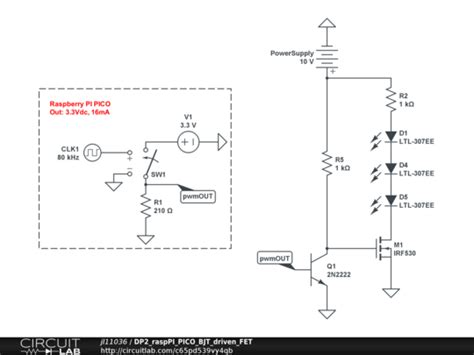 Dp2 Rasppi Pico Bjt Driven Fet Circuitlab